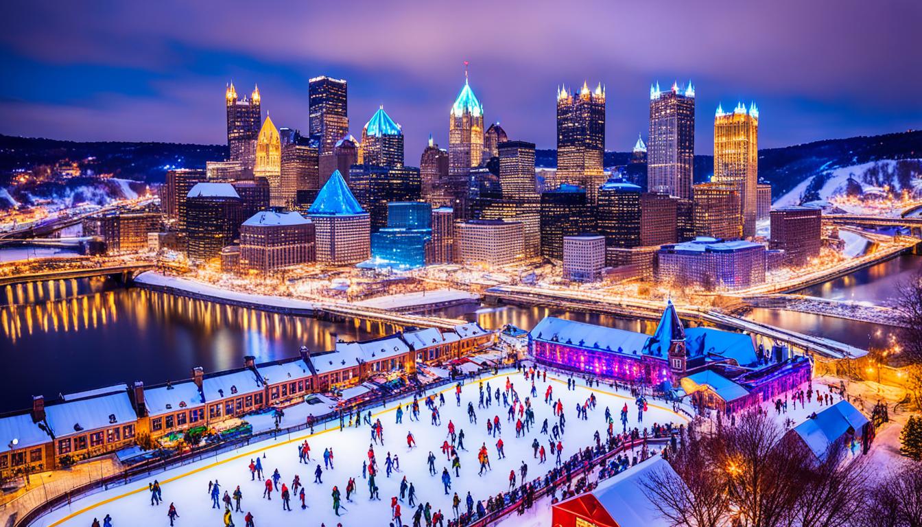 Pittsburgh Attractions Winter 602 Winter Pittsburgh Stock Photos