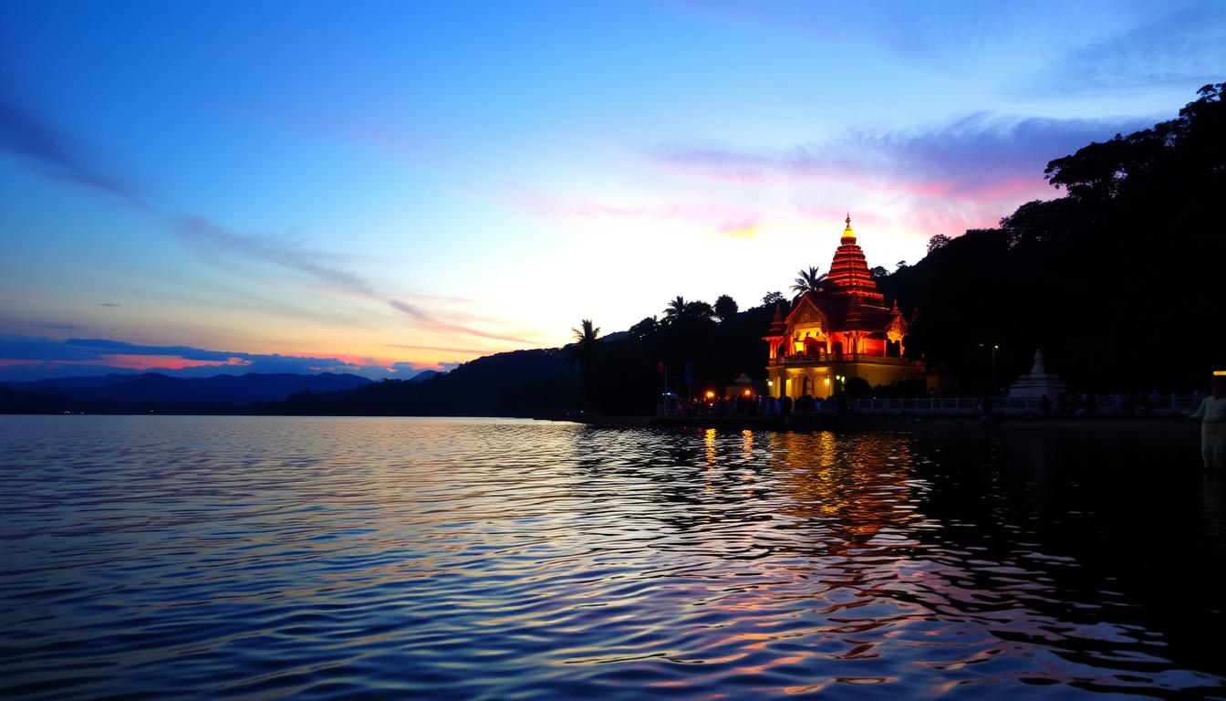 Kandy Lake Evening Crowd – A Serene Escape