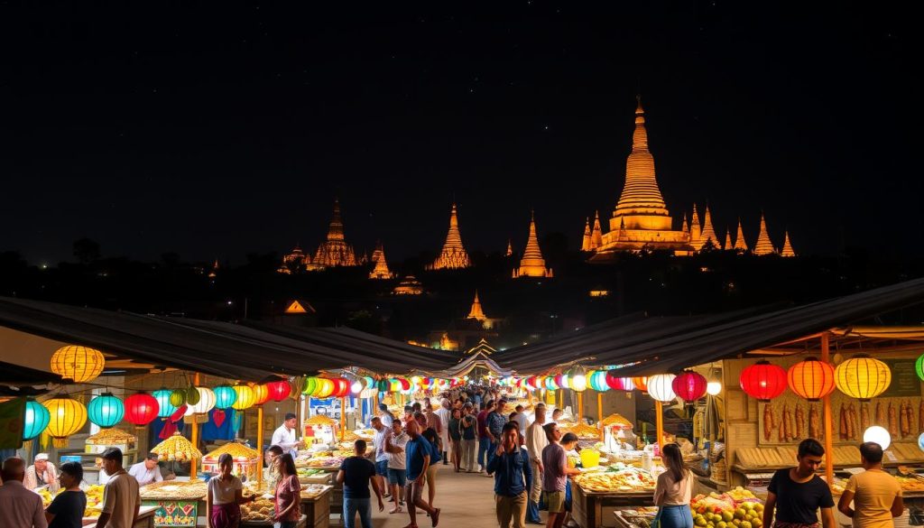 Explore The Vibrant Bagan Night Market Scene