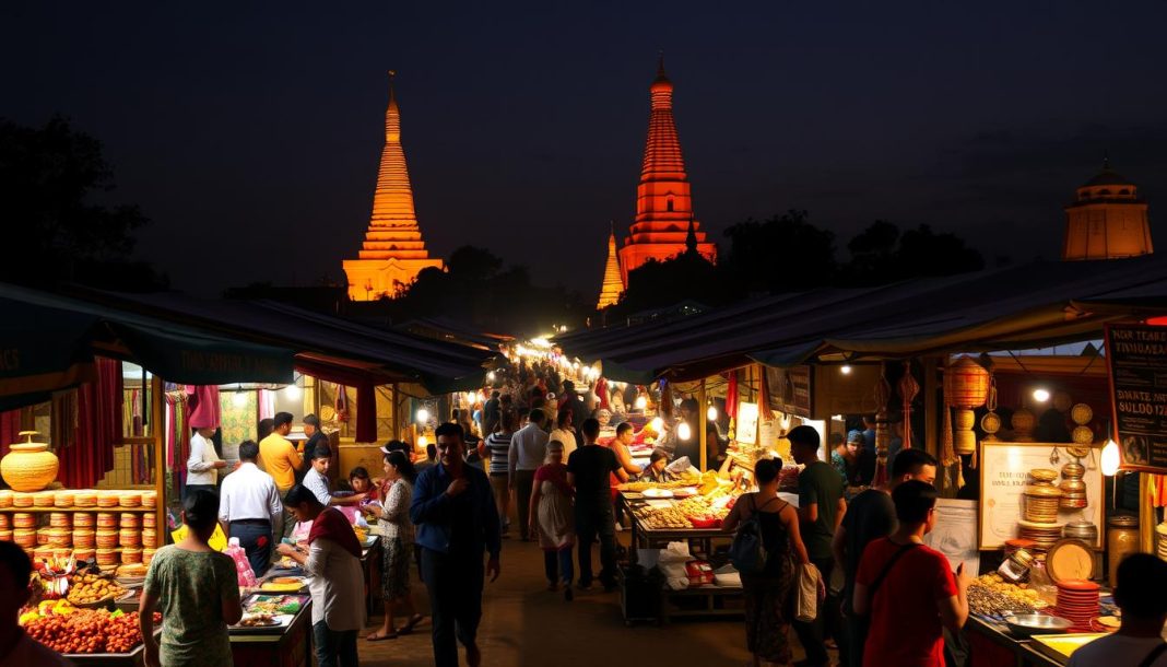 Explore The Vibrant Bagan Night Market Scene