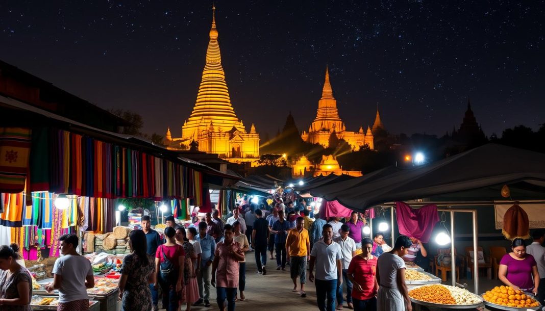 Explore The Vibrant Bagan Night Market Scene