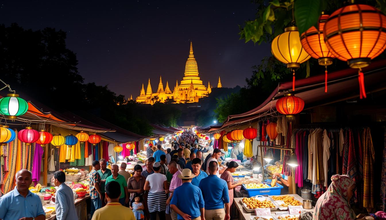 Explore The Vibrant Bagan Night Market Scene