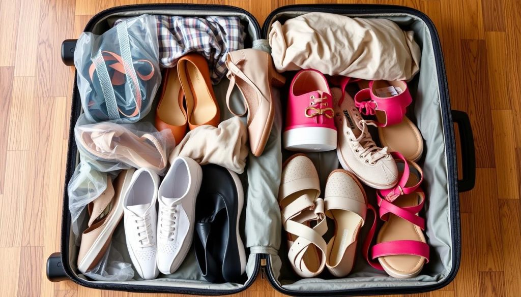 How To Pack Shoes Without Dirtying Clothes In Luggage