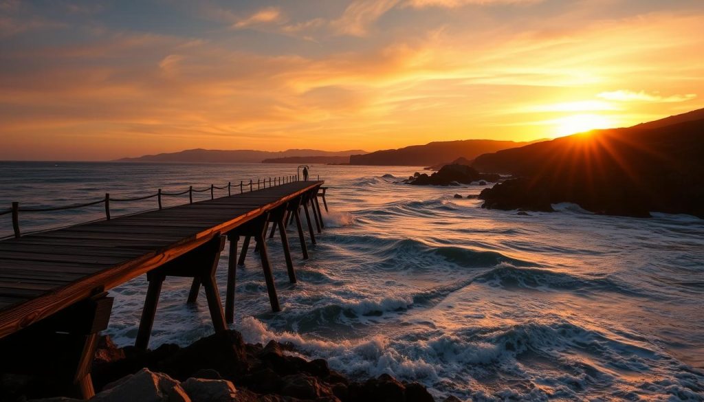 Experience The Stunning Sunset Vistas Of Half Moon Bay